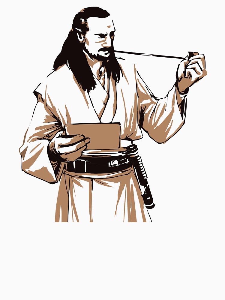 "Master Qui Gon" T-shirt by gorhamgraphics | Redbubble | star wars t ...