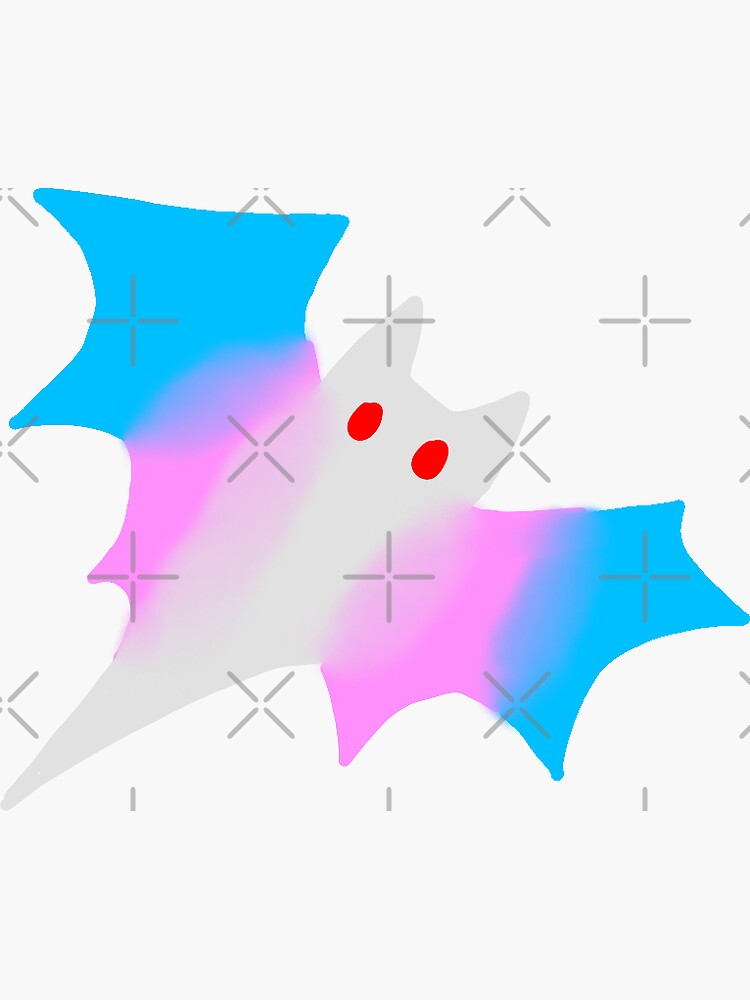 "Trans Bat (Soft Blend)" Sticker for Sale by OneThyFox | Redbubble