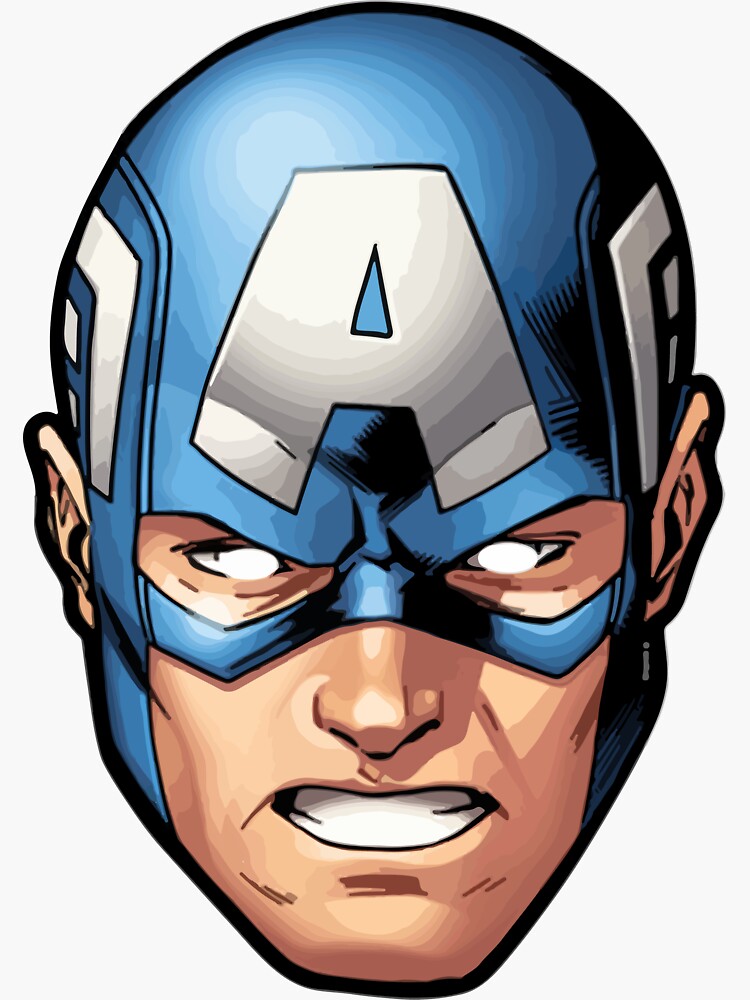 "American Captain" Sticker for Sale by Daniel-works | Redbubble