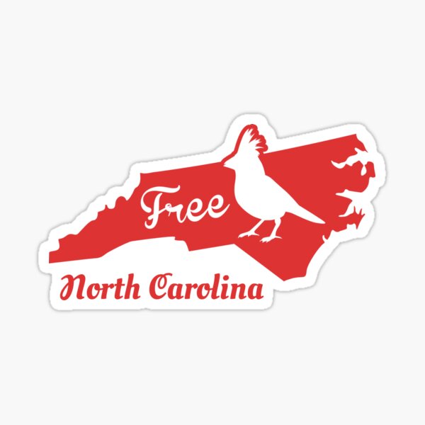 "North Carolina Cardinal Art The Tarheel State Pride Gift design ...