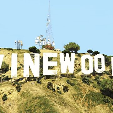 "GTA V Inspired Vinewood Hills Sign Transparent Design" Essential T ...