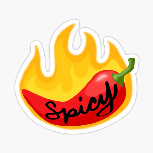 "Spicy " Sticker by Rafties | Redbubble