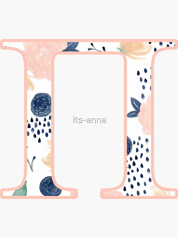 "Floral Pi" Sticker by its-anna | Redbubble