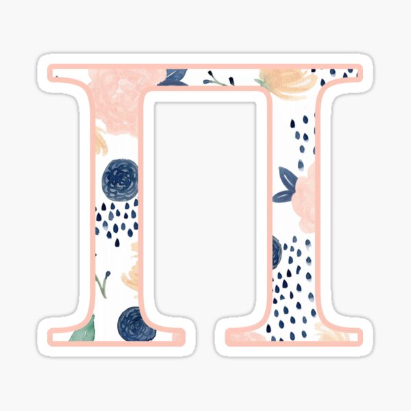 "Floral Pi" Sticker by its-anna | Redbubble