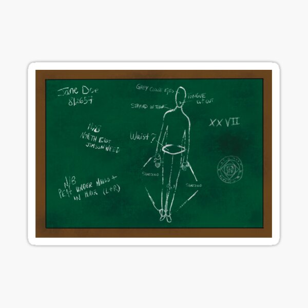 "The Autopsy Of Jane Doe " Sticker for Sale by strayheartbja | Redbubble