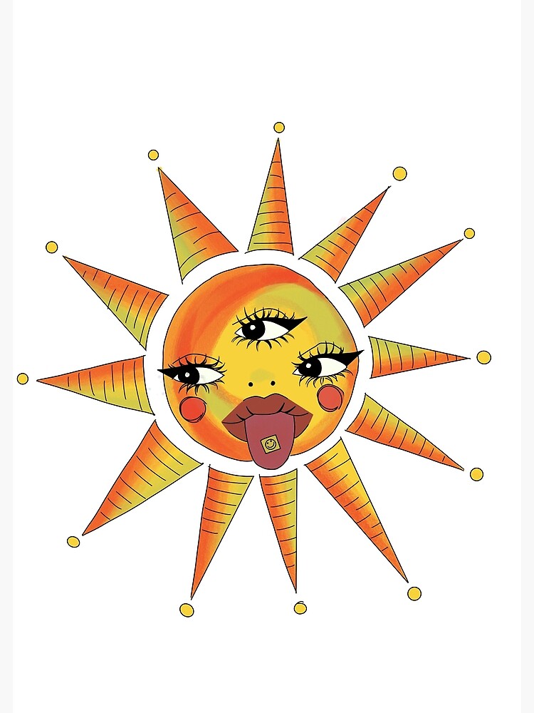 "Indie sun drawing" Poster for Sale by elly-malahova | Redbubble