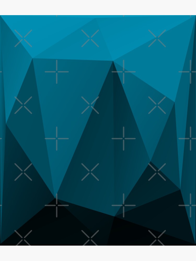 "Royal blue low poly gradient. " Sticker for Sale by TashaVector ...