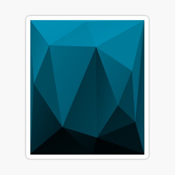 "Royal blue low poly gradient. " Sticker for Sale by TashaVector ...