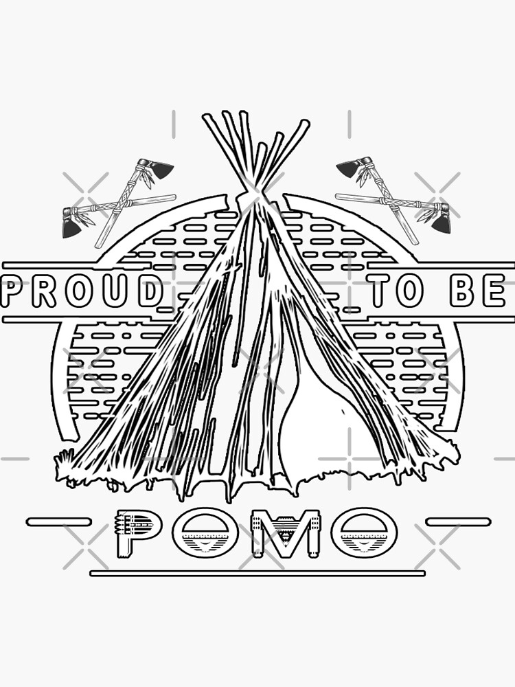 "Native American - Proud To Be Pomo" Sticker for Sale by nativeStor ...