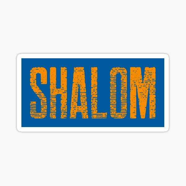 "Shalom - Hello in Hebrew" Sticker for Sale by thequester | Redbubble