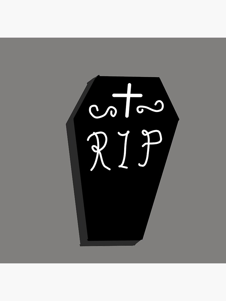 "RIP coffin | spooky | Halloween themed" Poster for Sale by ...