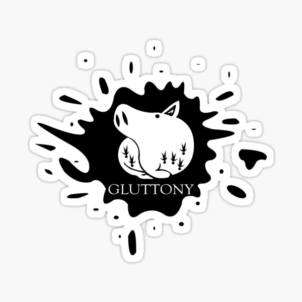 "The Seven Deadly Sins Gluttony" Sticker for Sale by ranniadesing ...