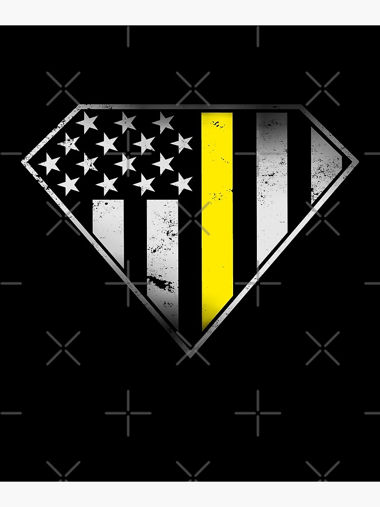 "Thin Yellow Line Dispatchers Flag - Super Dispatcher Shield - Super ...