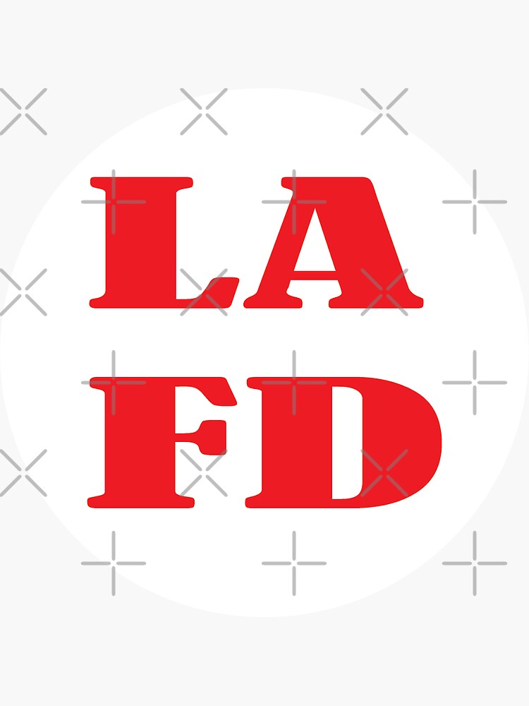 "LAFD Strong - Los Angeles Fire Department Strong" Sticker by Islanr ...
