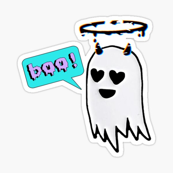 "Boo-ghost" Sticker for Sale by ShotsByRebekah | Redbubble