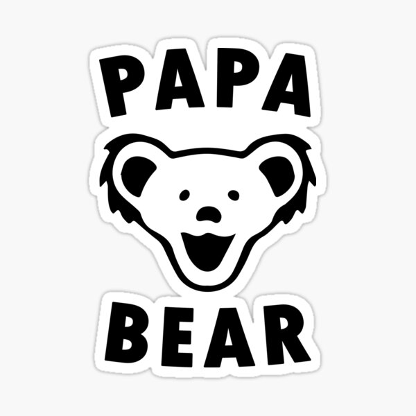 "Papa bear" Sticker by Sugar-Magnolia | Redbubble