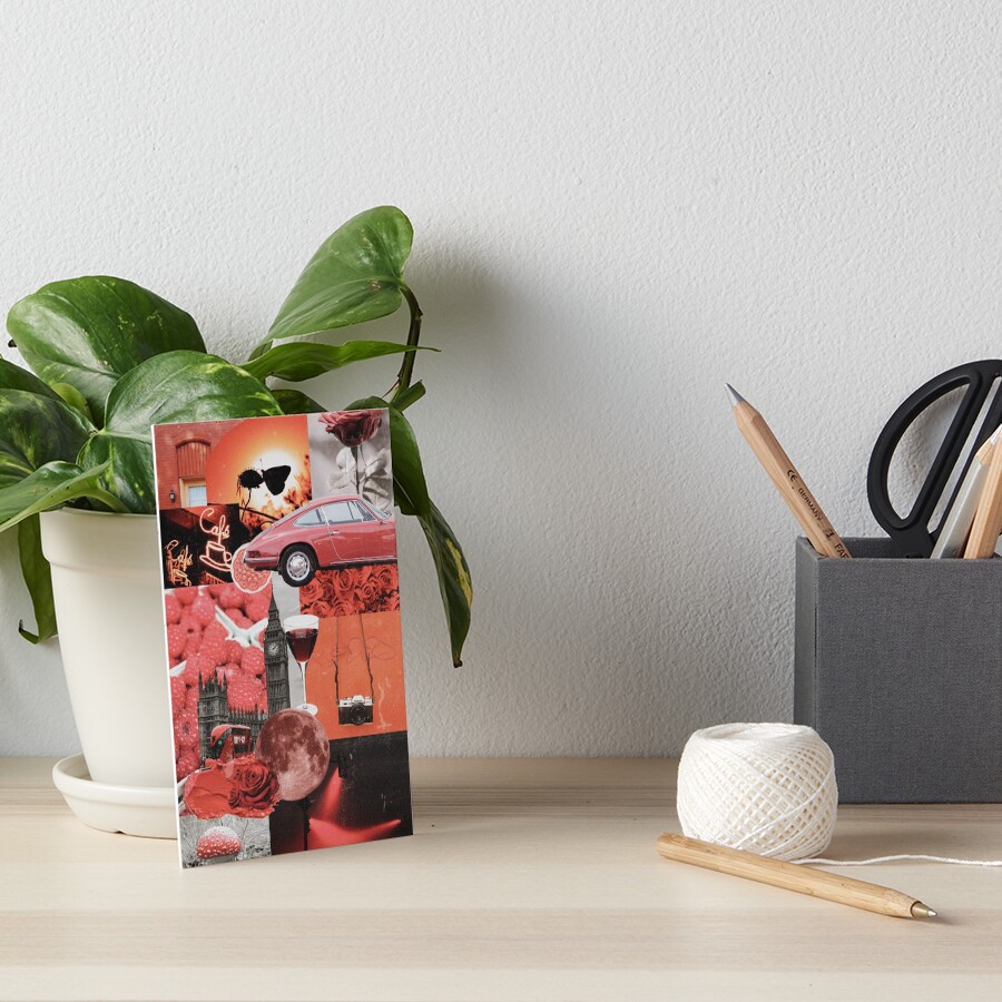 "Red collage" Art Board Print for Sale by AmeliaValley | Redbubble