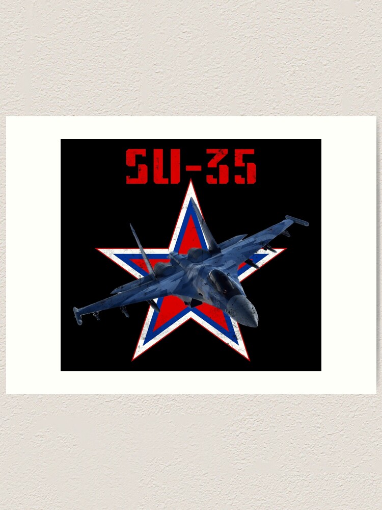 "Russian fighter SU-35 Flanker" Art Print for Sale by Dirk4171 | Redbubble