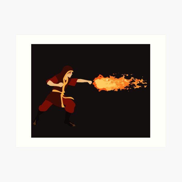"Zuko Firebending from Avatar the Last Airbender" Art Print by ...