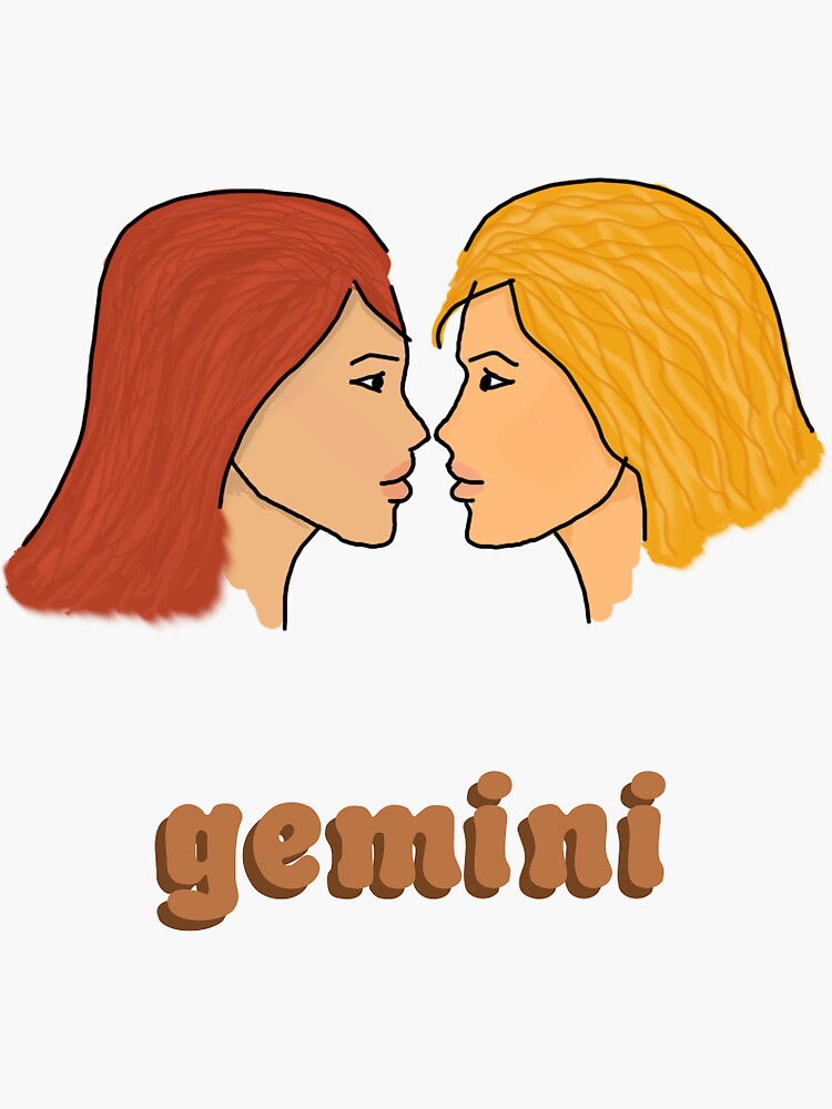 "Gemini" Sticker by designs-laura | Redbubble
