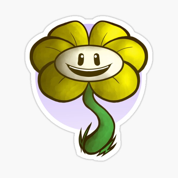 "Undertale Flowey" Sticker for Sale by CherryCloudsArt | Redbubble