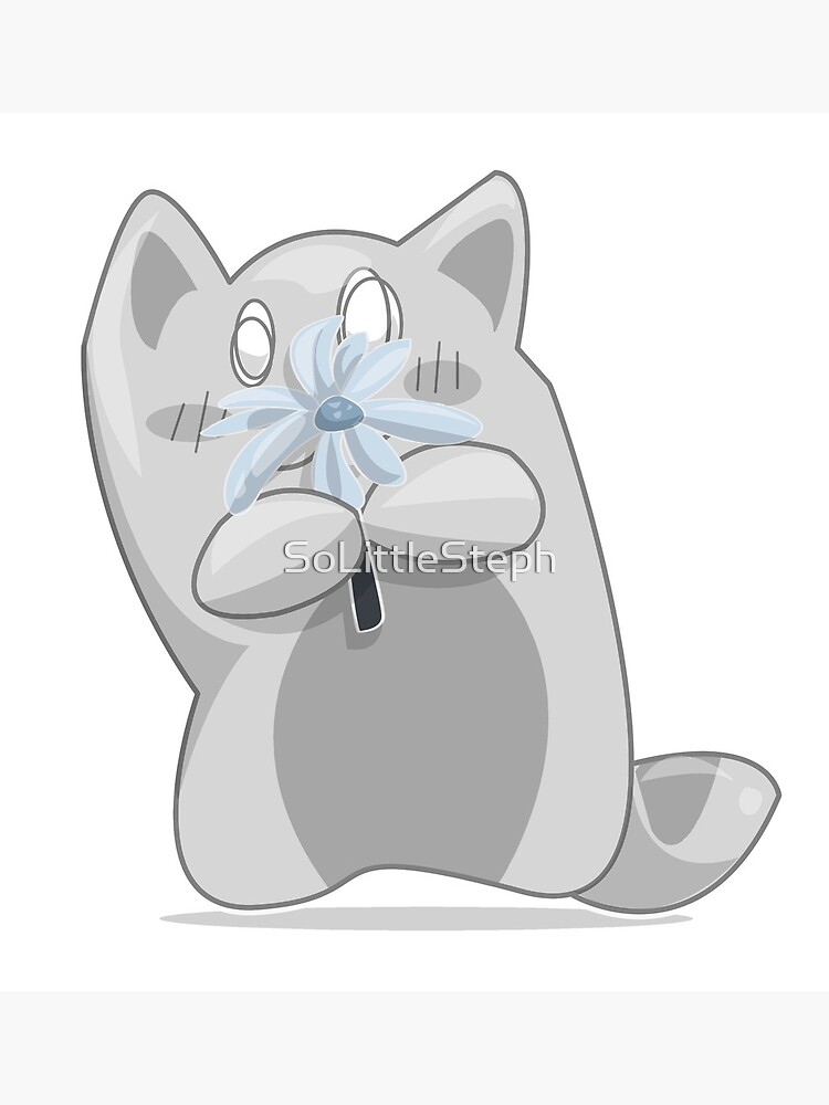 Lámina fotográfica «Sprite gato flor personaje de dibujos animados ...