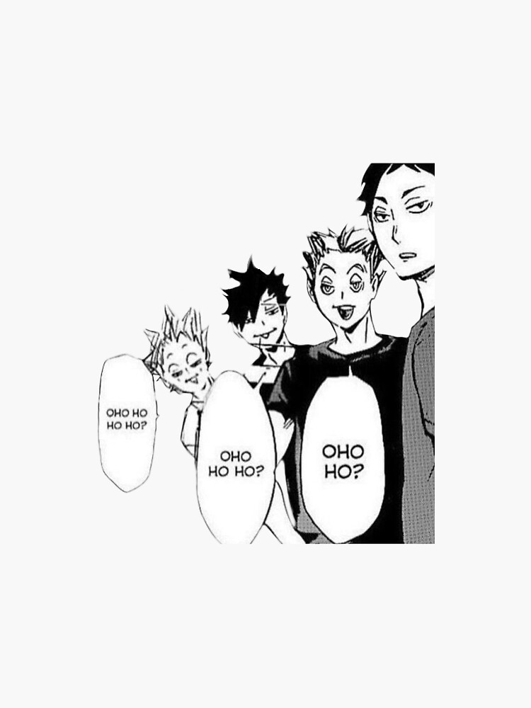 Haikyuu Oya Oya Akaashi Bokuto Kuroo Tendou Sticker For Sale By Yoonaj Redbubble