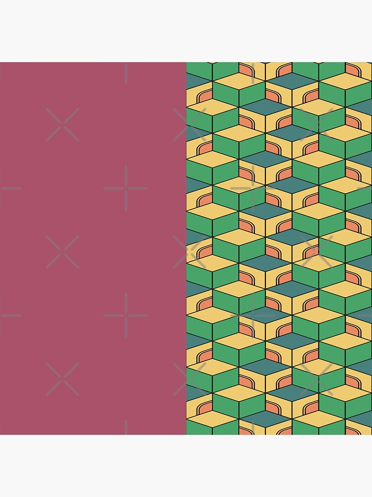 "Giyuu Tomioka Pattern Demon Slayer" Sticker by GTOLuffy | Redbubble