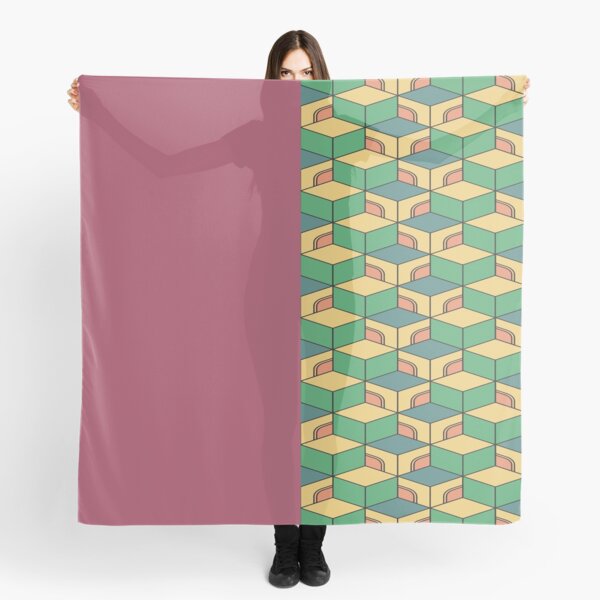 Giyuu Tomioka Pattern Demon Slayer Pattern Scarves | Redbubble