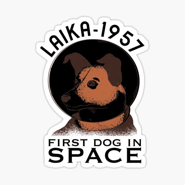 "laika soviet" Sticker by pirminio | Redbubble