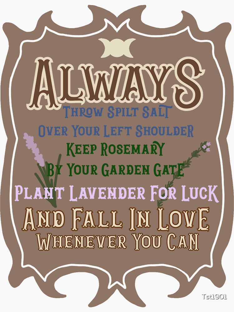 "Practical Magic print" Sticker for Sale by Tst1901 | Redbubble