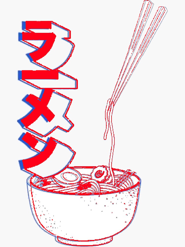 "japan ramen" Sticker for Sale by morpheuzz | Redbubble