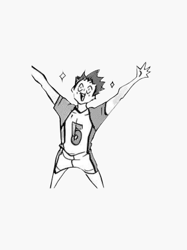 "Haikyuu Tendou" Sticker by yoonaj | Redbubble