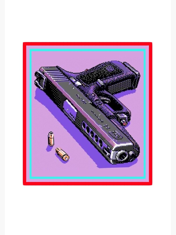"purple gun" Poster for Sale by morpheuzz | Redbubble