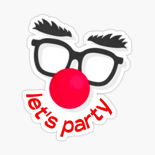 "Let's Party" Sticker by TeeAvid | Redbubble