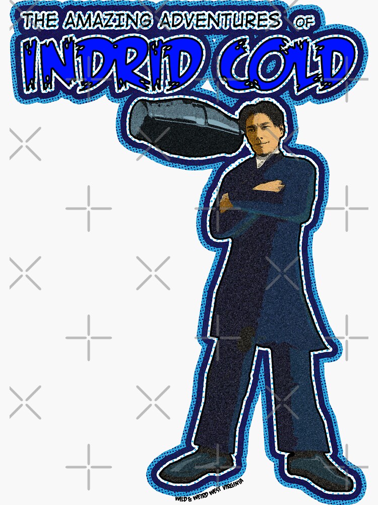 "Indrid Cold Comic" Sticker by lanhamron | Redbubble