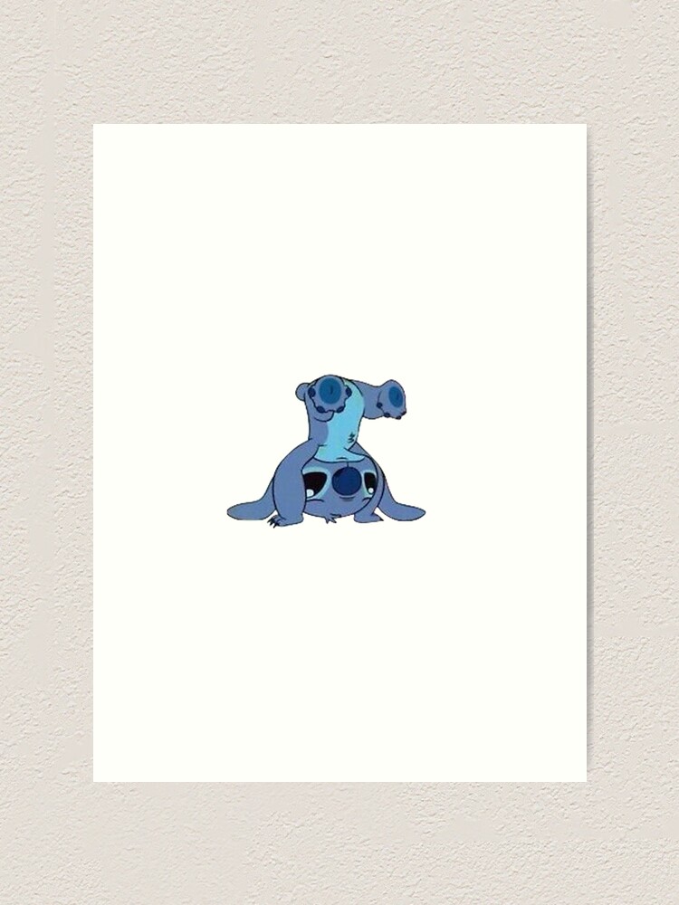 "Stitch doing a handstand" Art Print for Sale by Andrea Perez | Redbubble