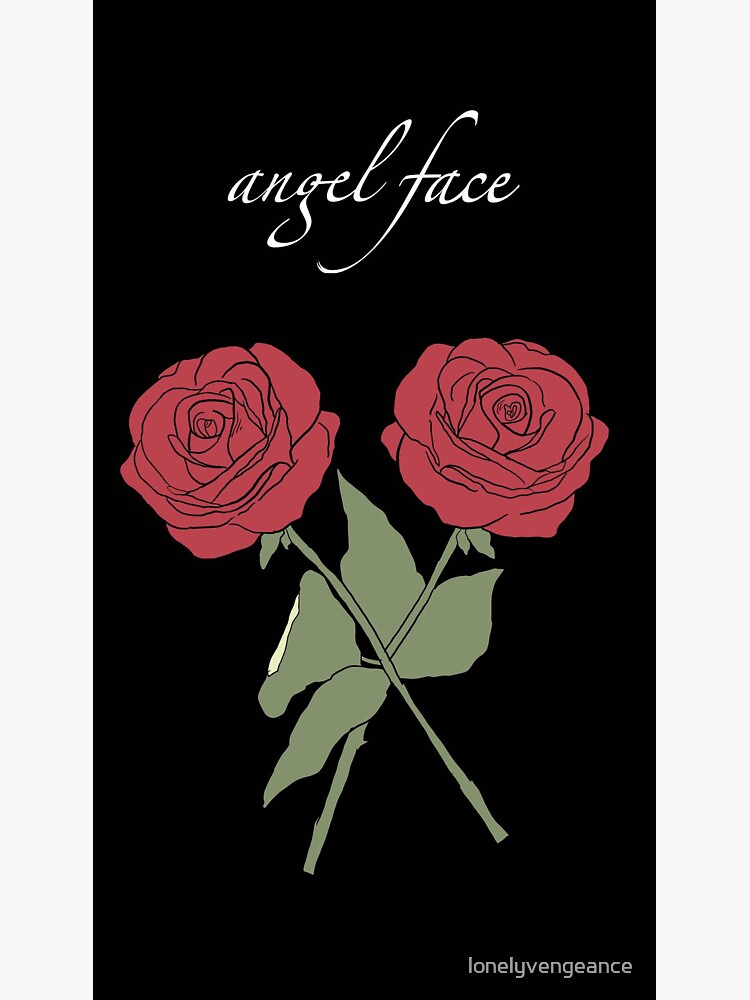 "Angel Face" Sticker by lonelyvengeance | Redbubble
