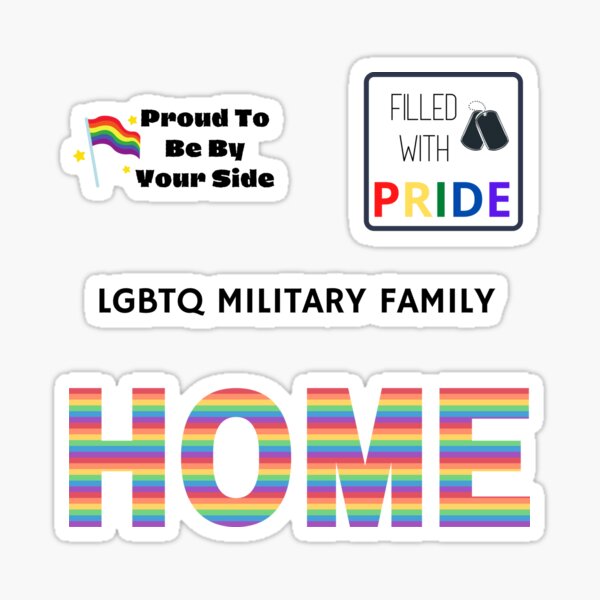 "LGBTQ MILITARY STICKER PACK" Sticker for Sale by AW101 | Redbubble