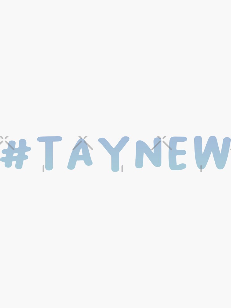 "TAYNEW DARK BLUE KISS TAY NEW PETE KAO PETEKAO GMMTV THAI BL" Sticker ...