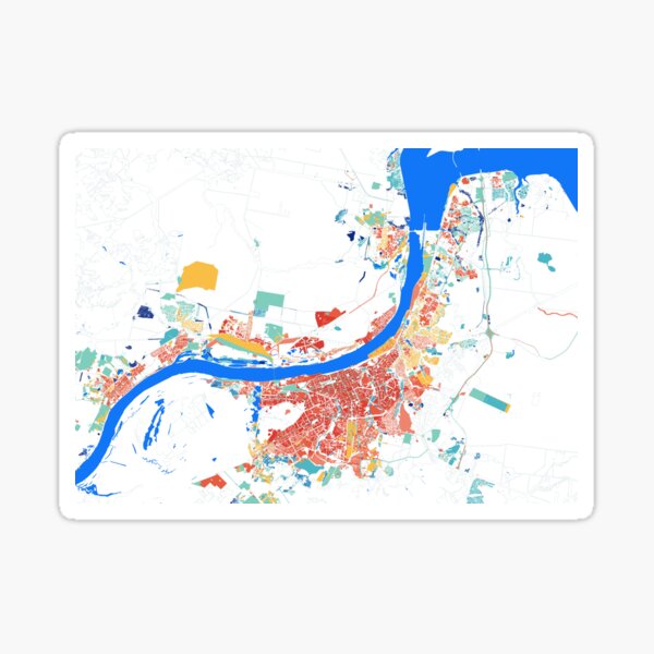 "perm city map" Sticker for Sale by urbanmania | Redbubble