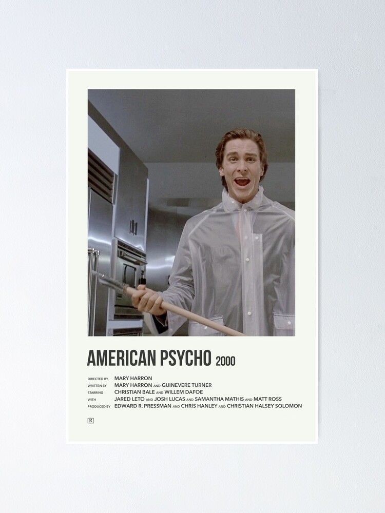"American Psycho (2000) Alternative Movie Poster" Poster for Sale by ...