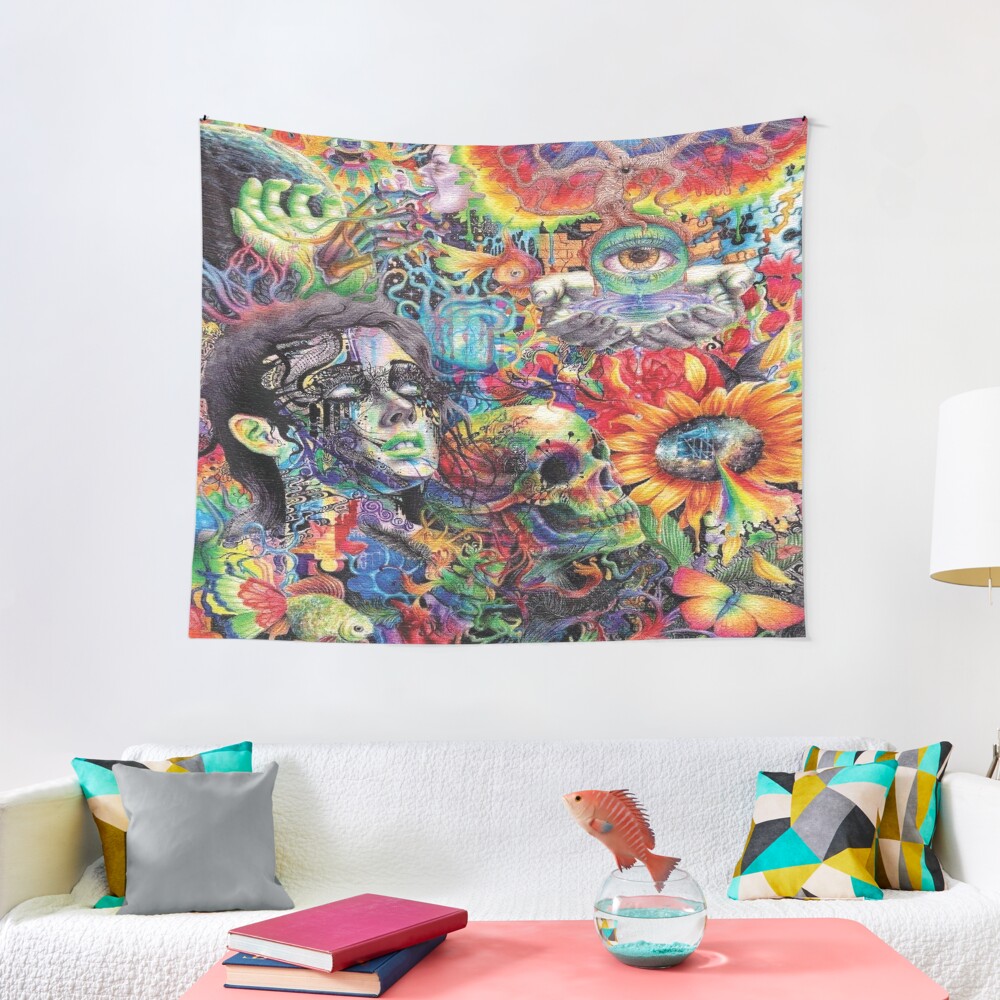 "Trippy Collage" Tapestry for Sale by HailzChristine | Redbubble