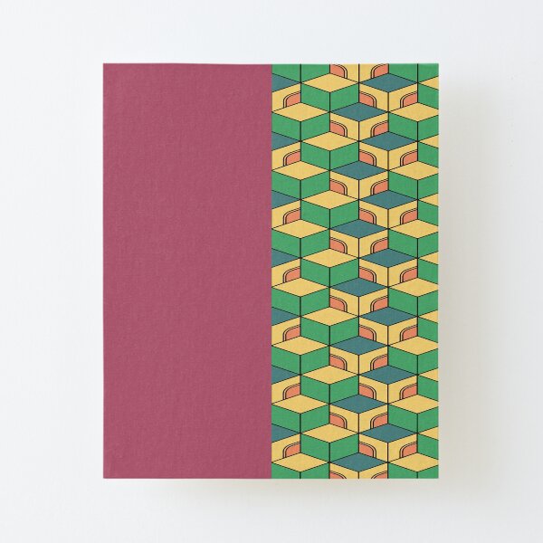 Giyuu Tomioka Pattern Demon Slayer Pattern Mounted Prints | Redbubble