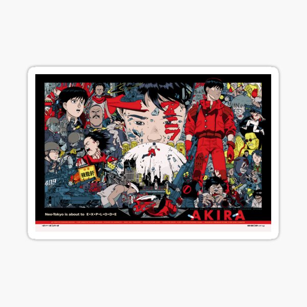 "Akira poster" Sticker for Sale by Pikokk | Redbubble