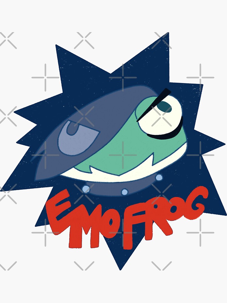 "Angels Friends - Emo Frog" Sticker for Sale by Soudam | Redbubble