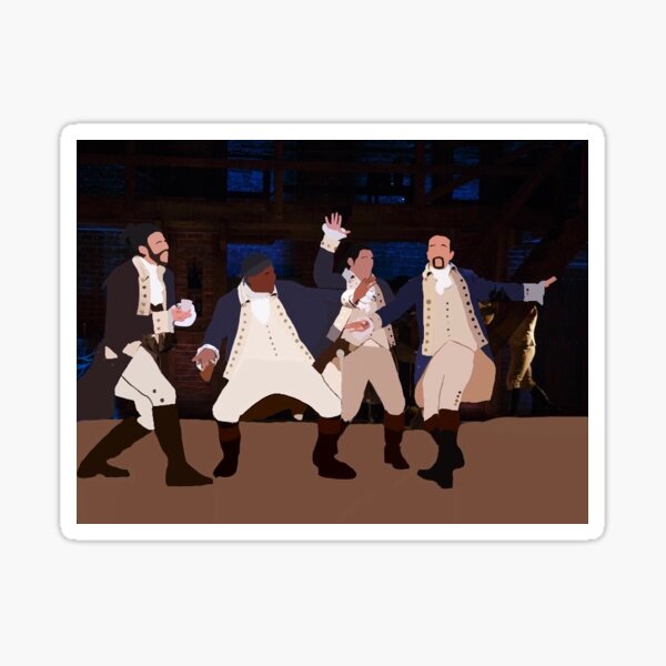 "hamilton story of tonight cartoon" Sticker for Sale by belleamebabe ...