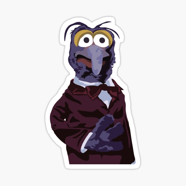 Gonzo Stickers Gonzo, Car Sticker Muppets Peeper Window Bumper Sign