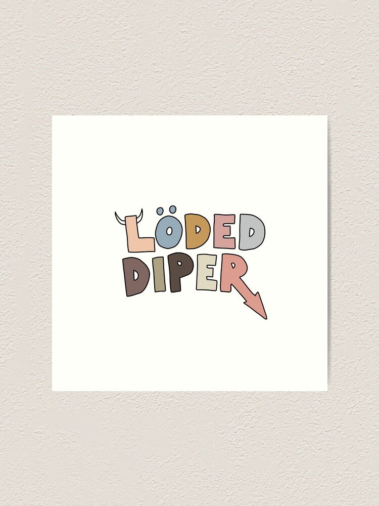 "Boho Loded Diper Logo" Art Print by juvenilepeace | Redbubble