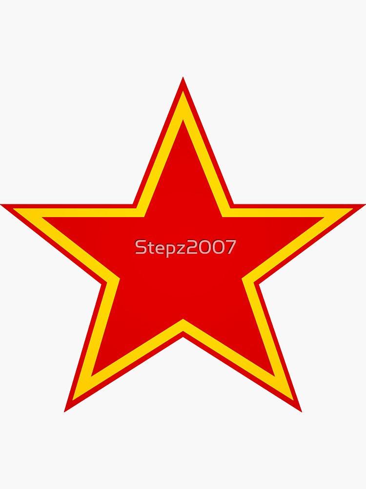 "Russian Star" Sticker for Sale by Stepz2007 | Redbubble